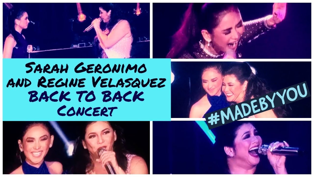 [EXCLUSIVE] REGINE VELASQUEZ and SARAH GERONIMO BACK to BACK Concert # ...