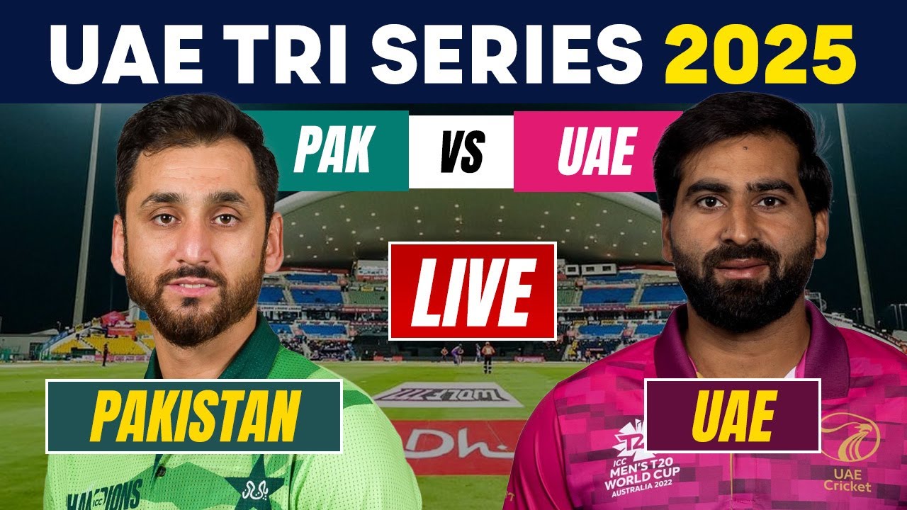 PAKISTAN vs UAE 2nd T20I Match Live | UAE Tri-Series | Cricket Live ...