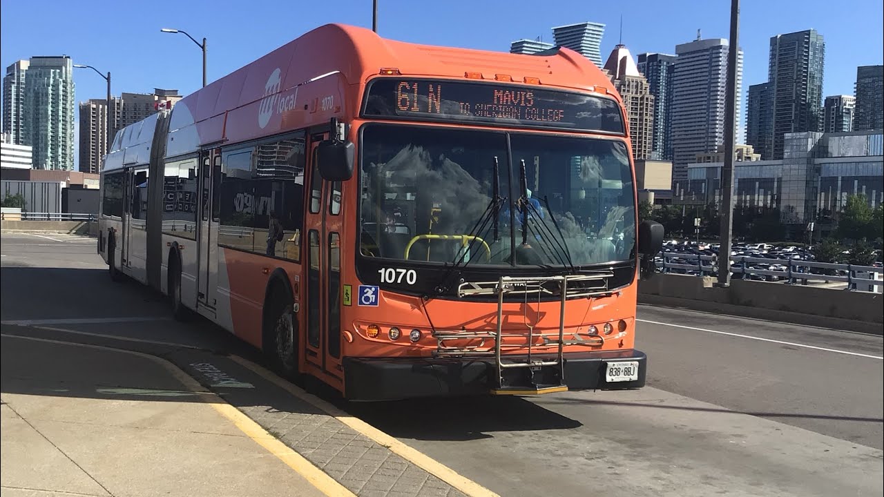 MiWay Transit RETIRED Ride Video on 1070 2010 New Flyer D60LFR on route ...