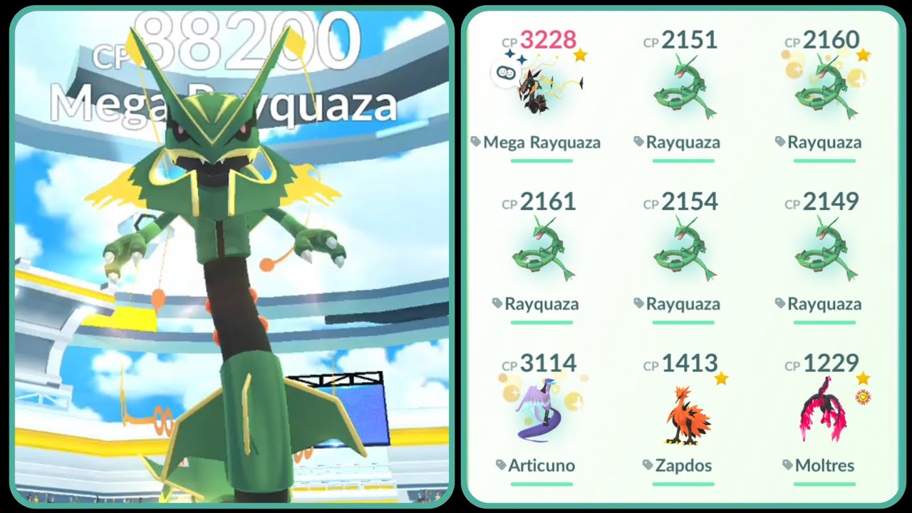 Pokémon GO — Elite Raid: Mega Rayquaza - YouTube