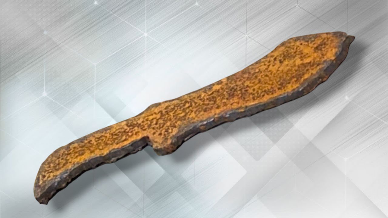Creating a mini Chopper Knife from hard steel - YouTube