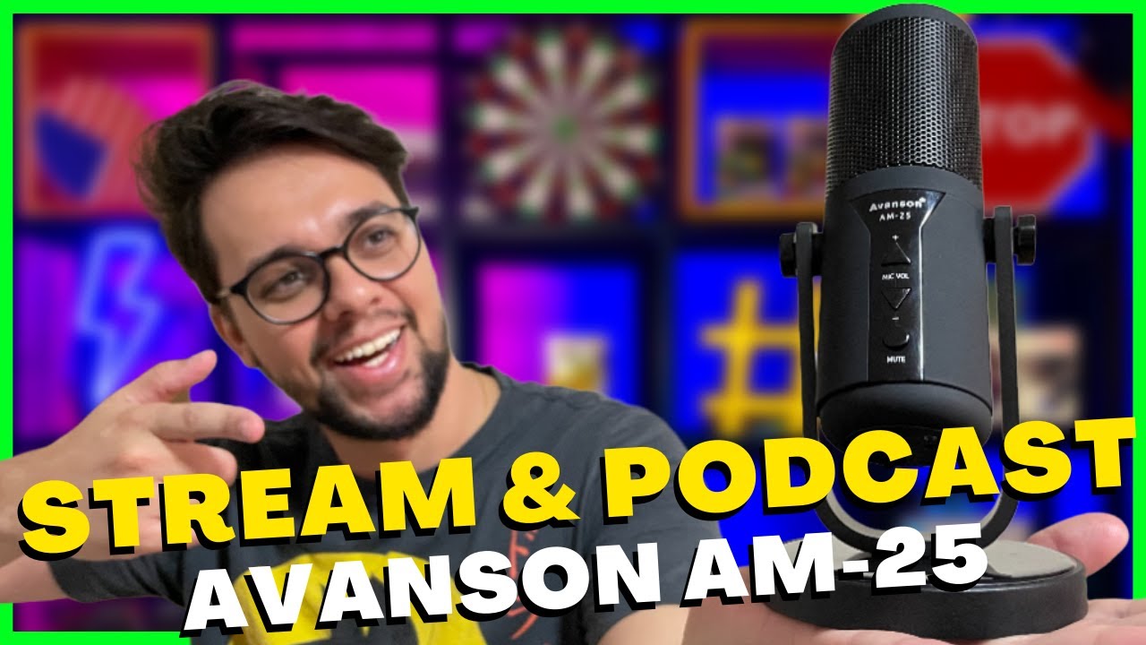 MICROFONE USB AVANSON AM-25 - UNBOXING E REVIEW - YouTube