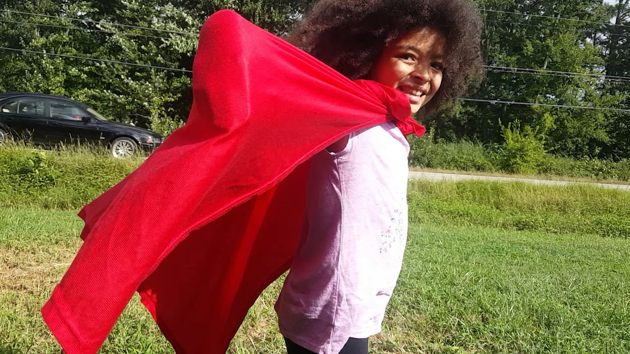 Jolanda wearing a cape blowing in the wind - YouTube