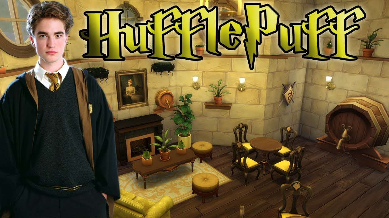 HUFFLEPUFF COMMOM ROOM | The Sims 4 Speed Build | Harry Potter | Hey ...
