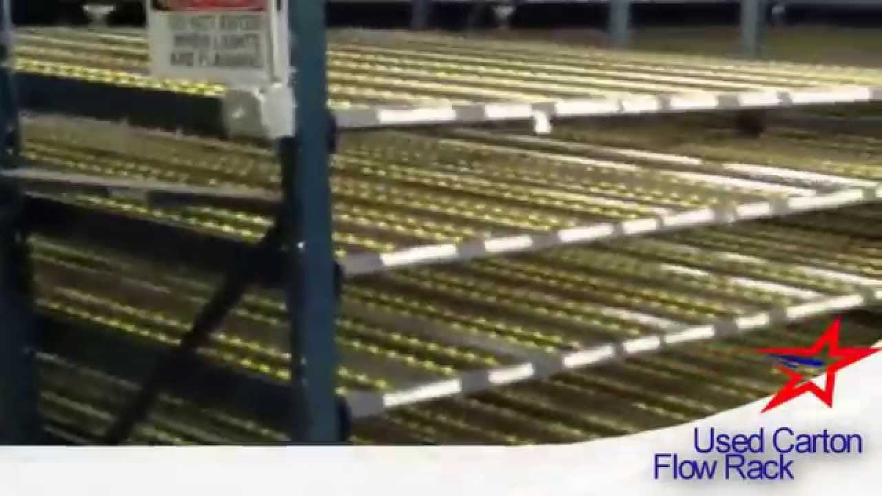 USED CARTON FLOW RACK: Gravity Fed Piece Picking System-Series1 - YouTube