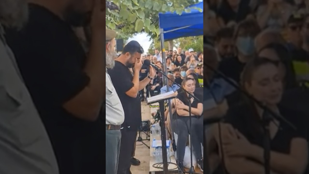 Israeli Superstar breaks down in tears by a funeral of a fallen Israeli ...