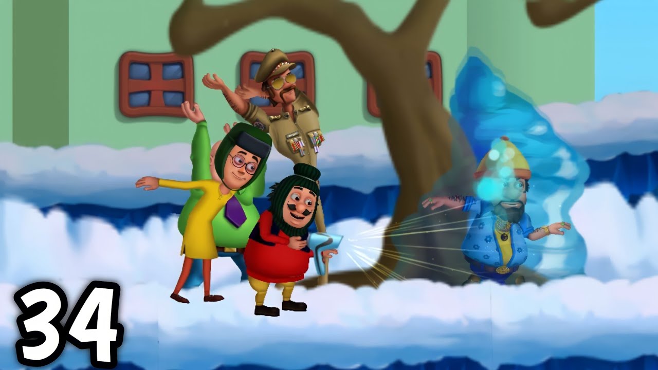 motu patlu speed racing gameplay level 3 map snow mountains part - 34 ...