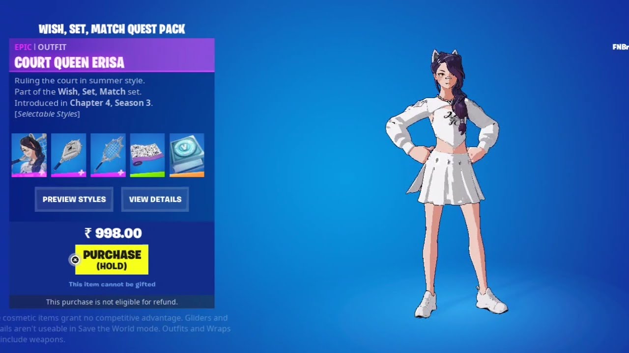 Fortnite Wish Set Match Quest Pack With Court Queen Erisa Complete ...