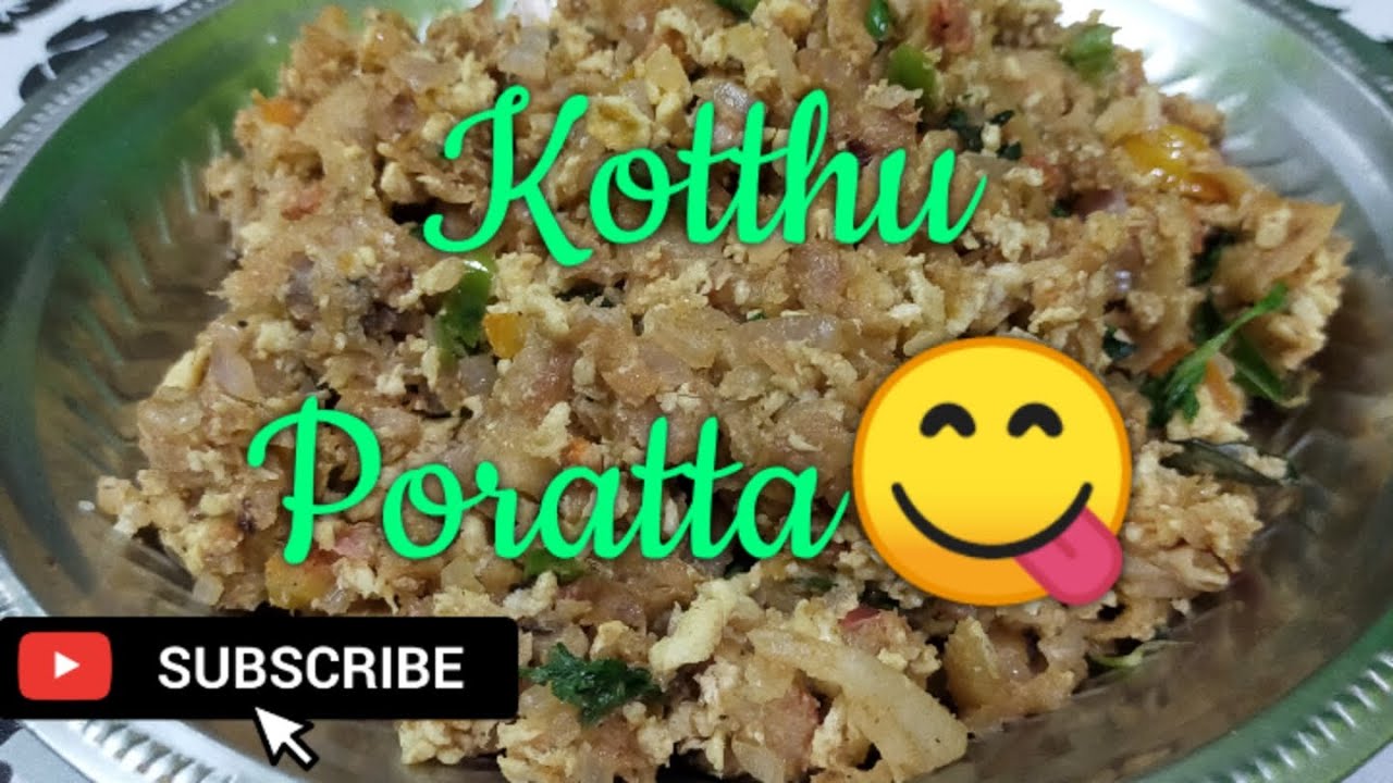 Street Shop Style Kotthu Poratta recipe in Tamil | Tamil Cooking ...