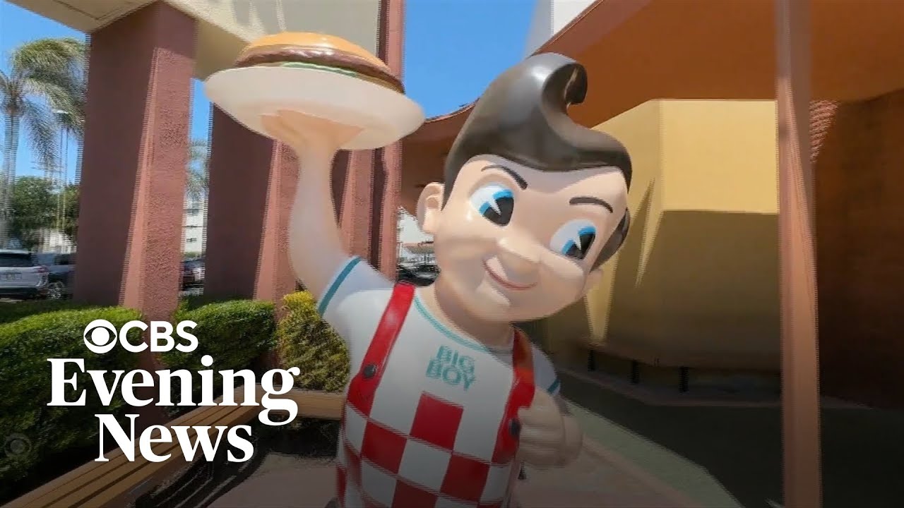 California artist brings Bob's Big Boy statues back to life - YouTube