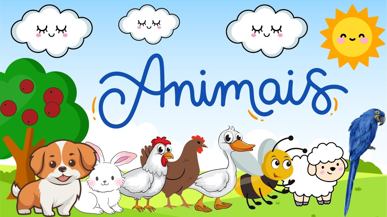 NOME DE ANIMAIS | em português completo - Aprender o ABC #abc #alfabeto ...