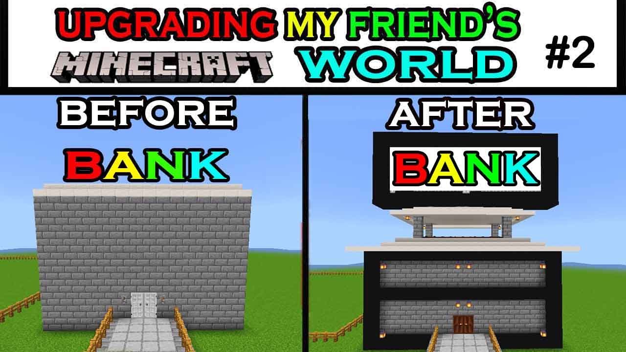 UPGRADING MY FRIEND'S MINECRAFT WORLD || PART 2 || MAKS ( MUHAMMAD ALI ...