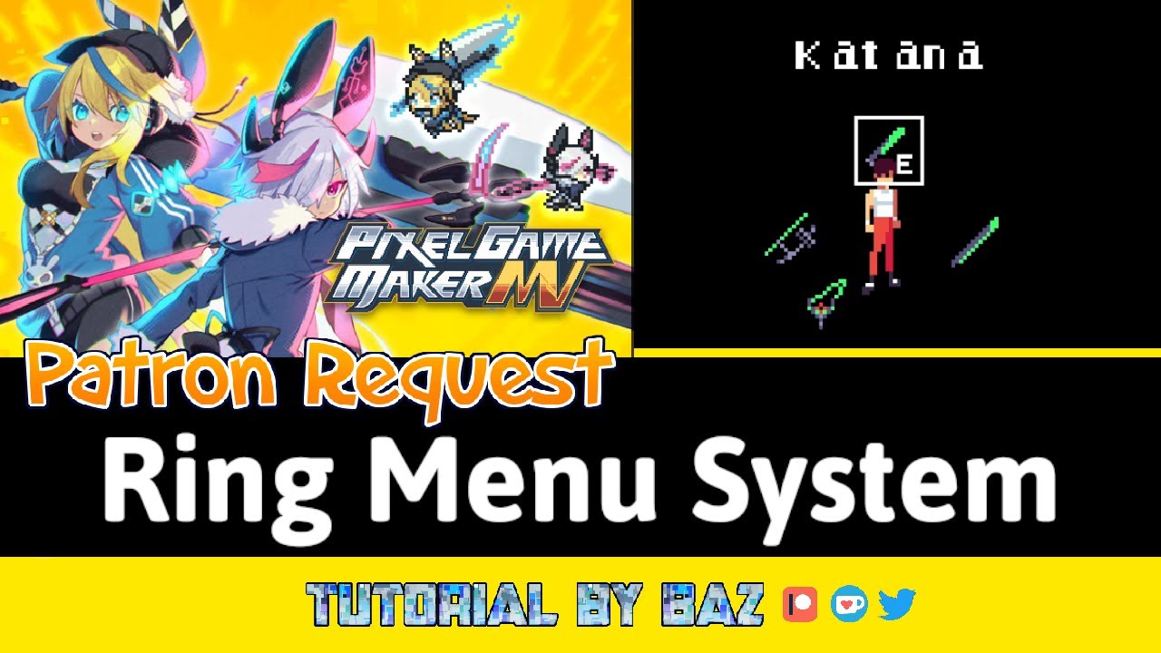 Ring Menu System - Pixel Game Maker MV - YouTube