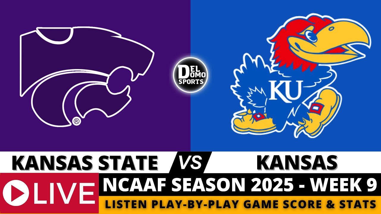 KANSAS STATE VS KANSAS 🏈 NCAAF COLLEGE FOOTBALL Game Score Play-by-Play ...