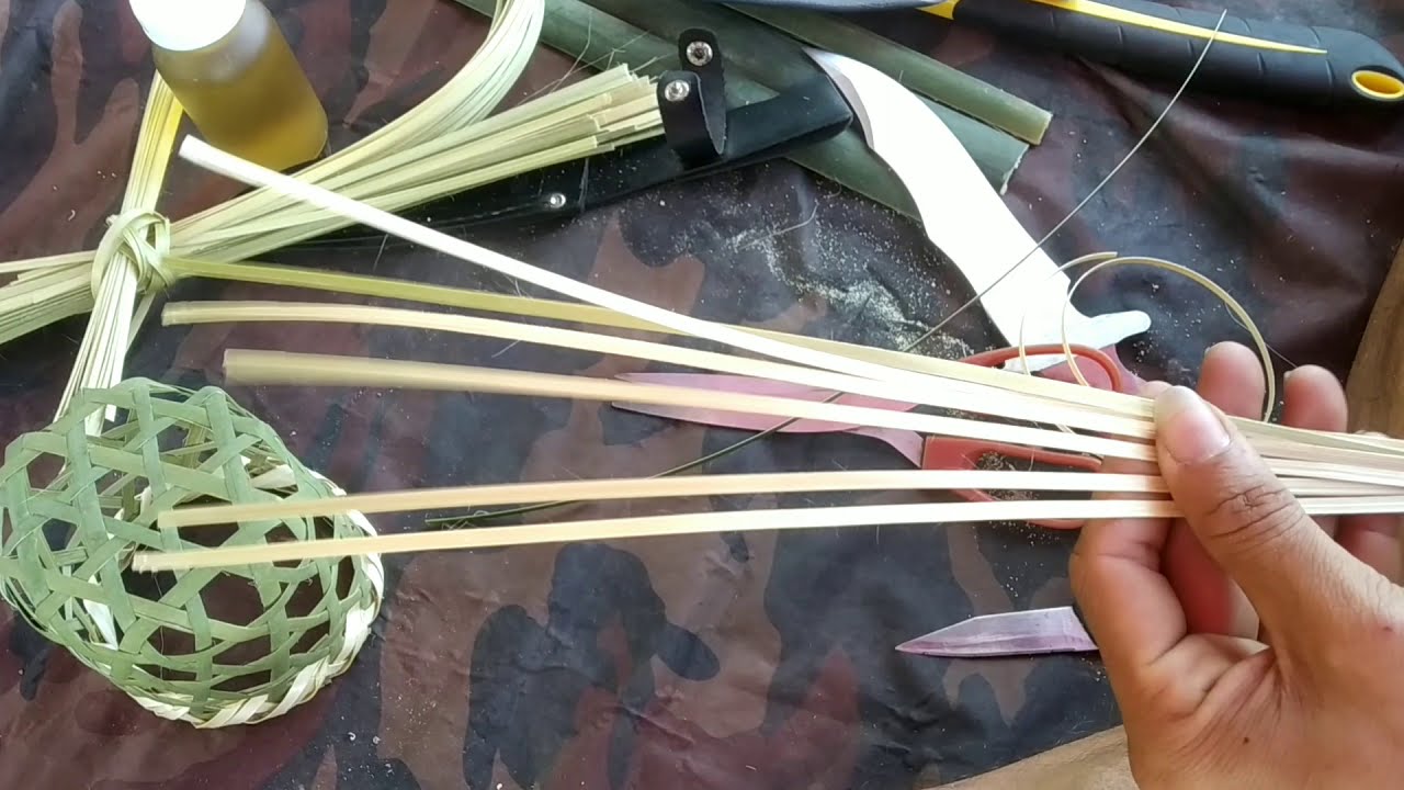 đan lát - hướng dẫn chẻ nan tre - vót nan tre - otcltan - trải nghiệm ...
