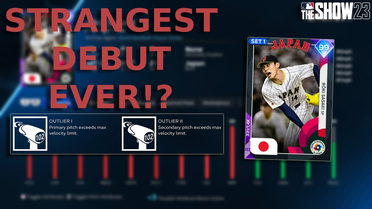 Roki Sasaki has the Strangest Debut EVER!? MLB the Show 23 Diamond ...