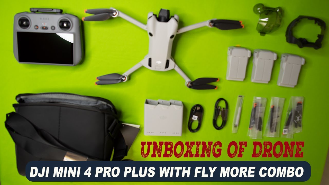 Best Advanced DJI Drone Mini 4 Pro Plus with Fly More Combo (Unboxing ...