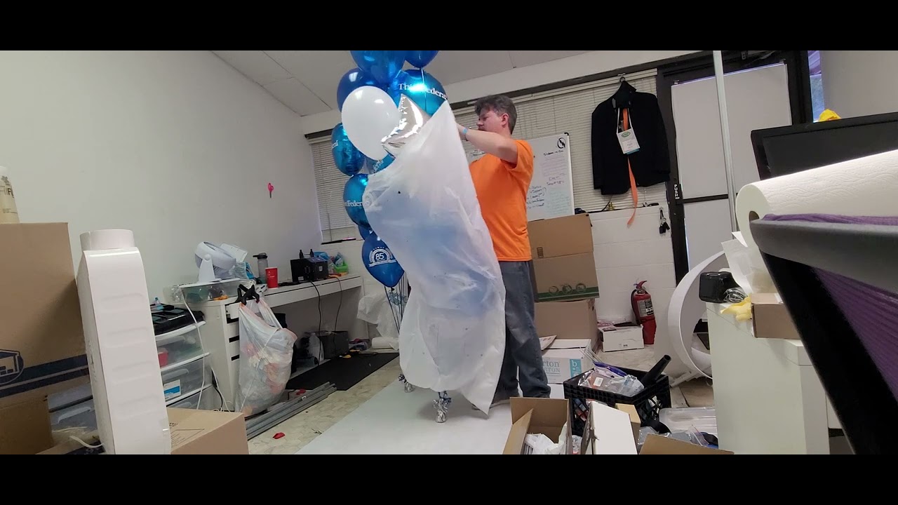 How to bag a helium bouquet with a highfloat bag - YouTube