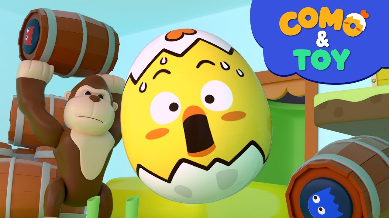 Como | King Kong Game | Learn colors and words | Cartoon video for kids ...