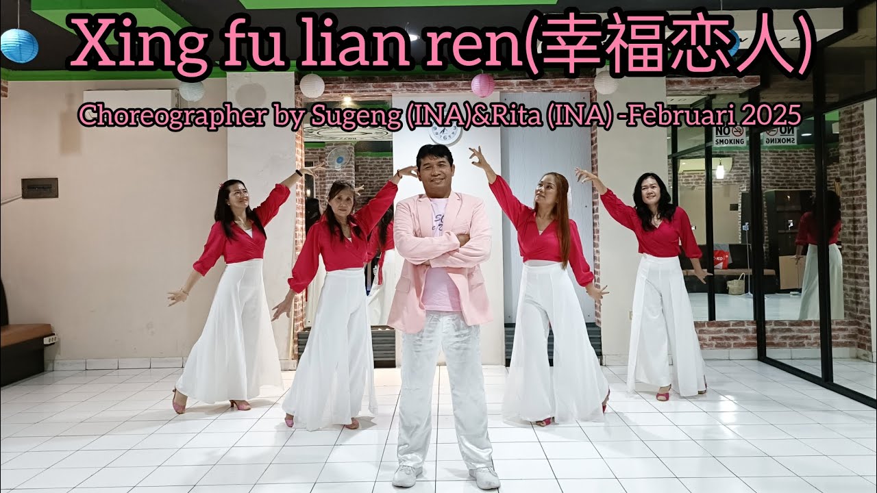 Xing fu lian ren#幸福恋人//Line Dance//Coach Sugeng//Sexygirl - YouTube