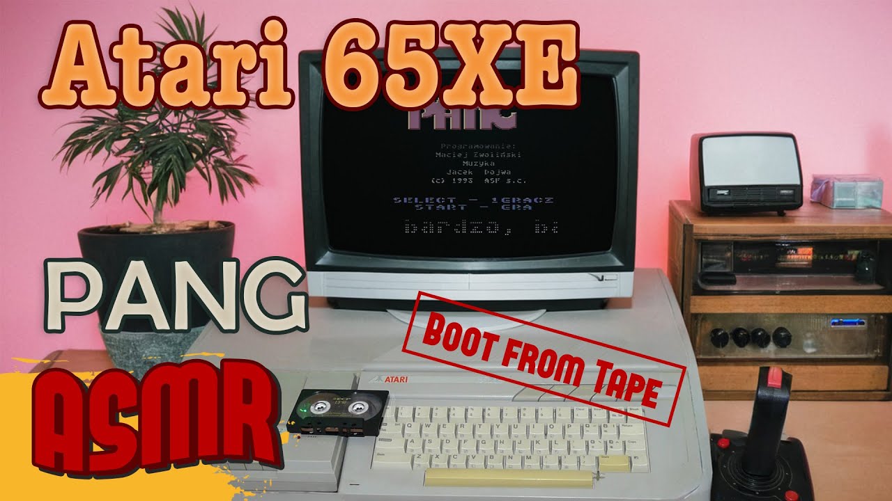 Retro Gaming Fun: Loading 'PANG' from Cassette to Vintage Atari 65XE in Real Time! - YouTube