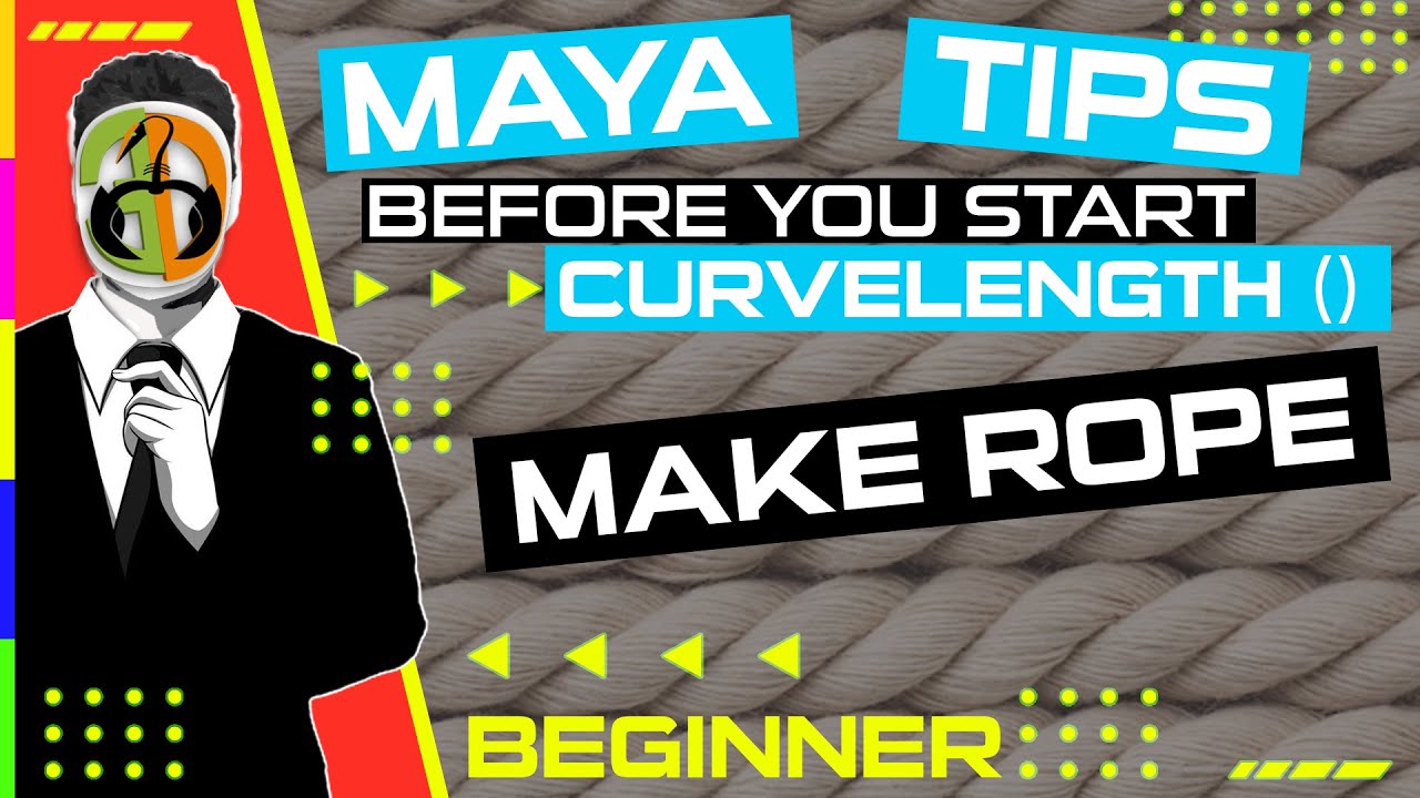 MAYA HOW TO MAKE and CONTROL ROPE, PIPES - YouTube