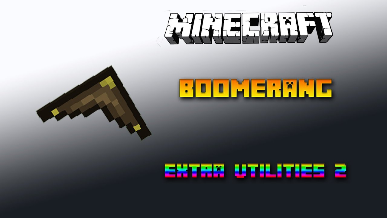 Boomerang 🔧 Minecraft Extra Utilities 2 Tutorial 🔧 Deutsch / German ...