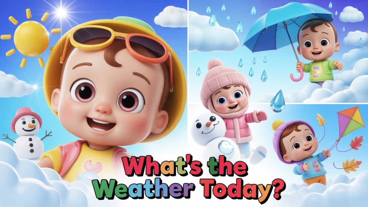 What’s the Weather Today? 🌦️ | Fun Weather Song for Kids | Baby Rhymes ...