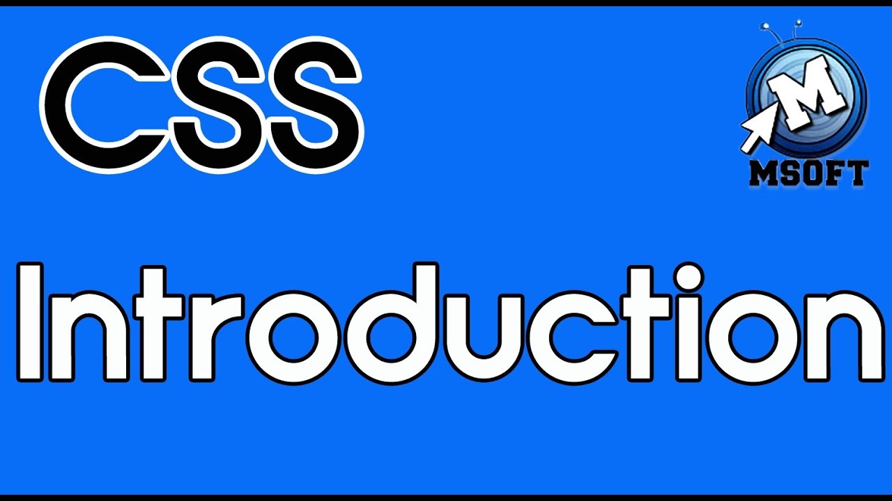 Css Introduction Msoft Darija Youtube 4590