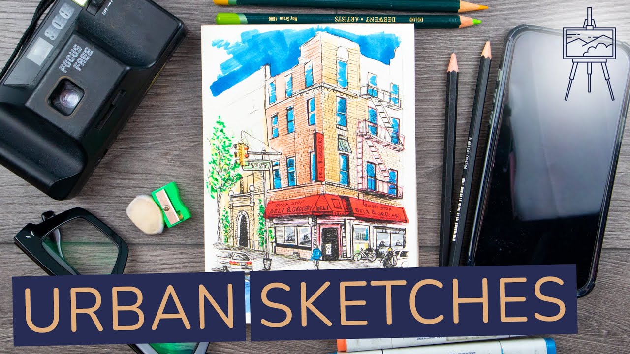 How to Draw Urban Sketches Step by Step #drawingtutorial - YouTube