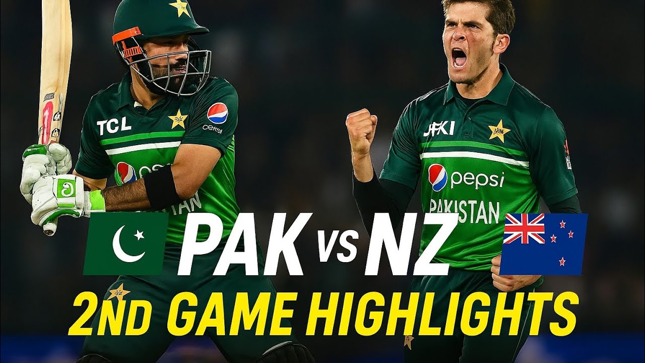 Pak vs Nz | 2nd game highlights - YouTube