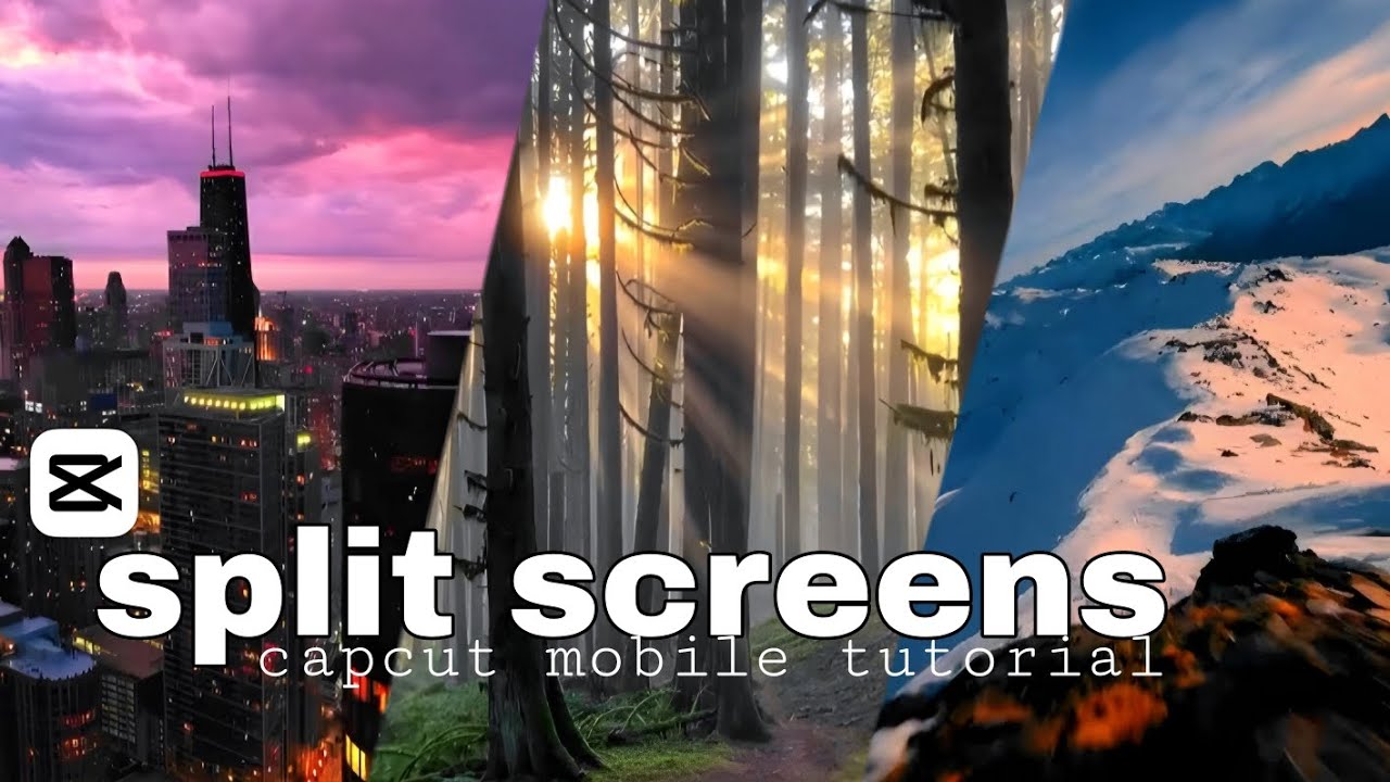 Split Screen Video Editing | Create Multiple Screens in CapCut Mobile ...