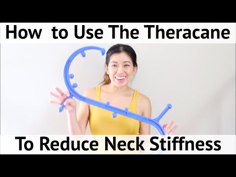 How to use the Theracane to Reduce Neck Stiffness - YouTube
