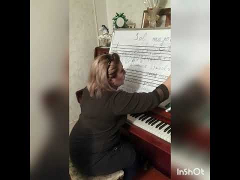 Sirvan seher musiqi mektebinin muellimesi Azadova Gulsen . 1-ci siniflerle onlayin ders.