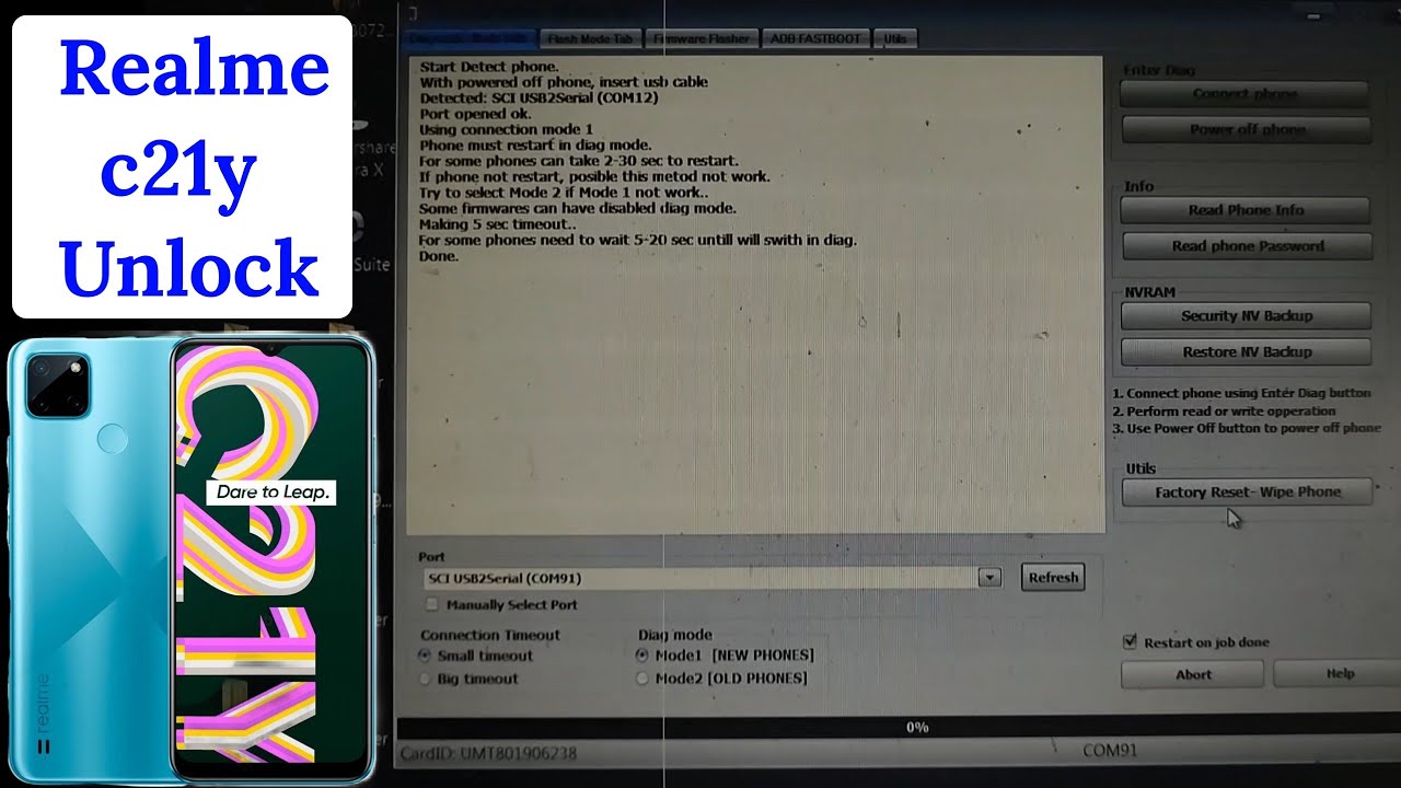 Realme c21y Unlock umt | realme c21y Factory Reset - YouTube