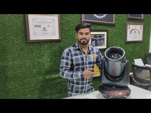 DJ lighting sharpy light 12R A-pro lighting - YouTube