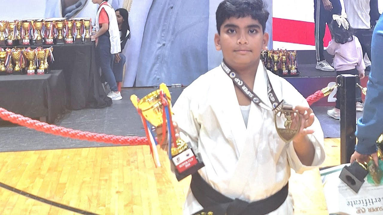 Sharjah Karate Super Cup 2024 | Karate Tournament | Rithvik - YouTube