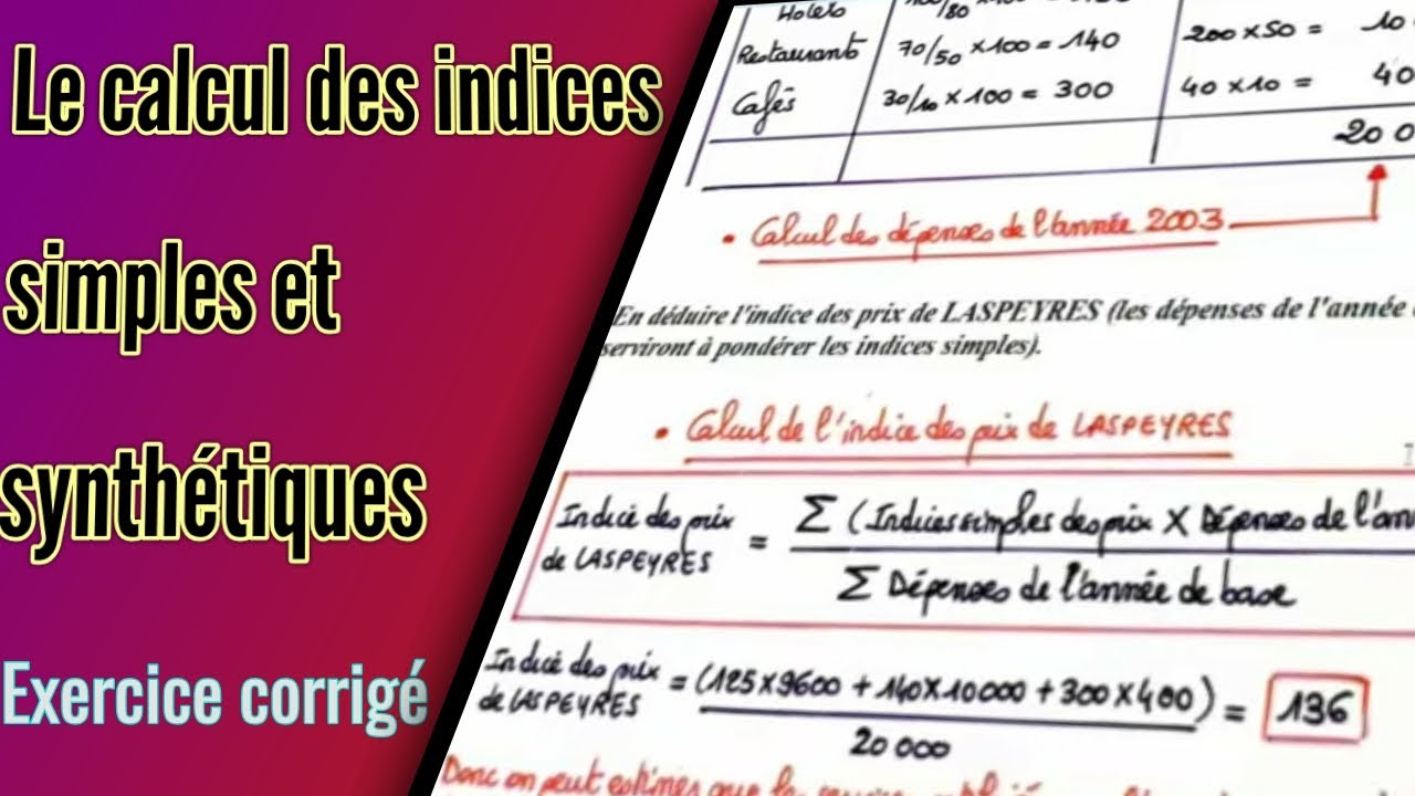 les indices simples et synthetiques - YouTube