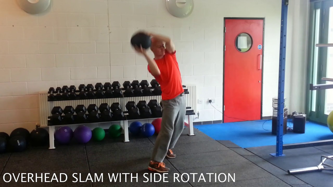 Overhead Slam With Side Rotation - YouTube