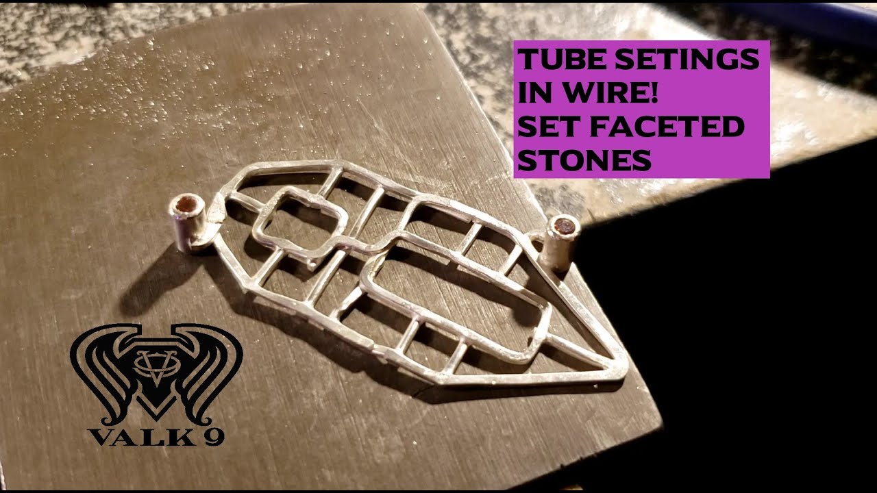 Tube Setting in Wire! Wire Wrapping Tutorial. Metalsmithing, Soldering ...