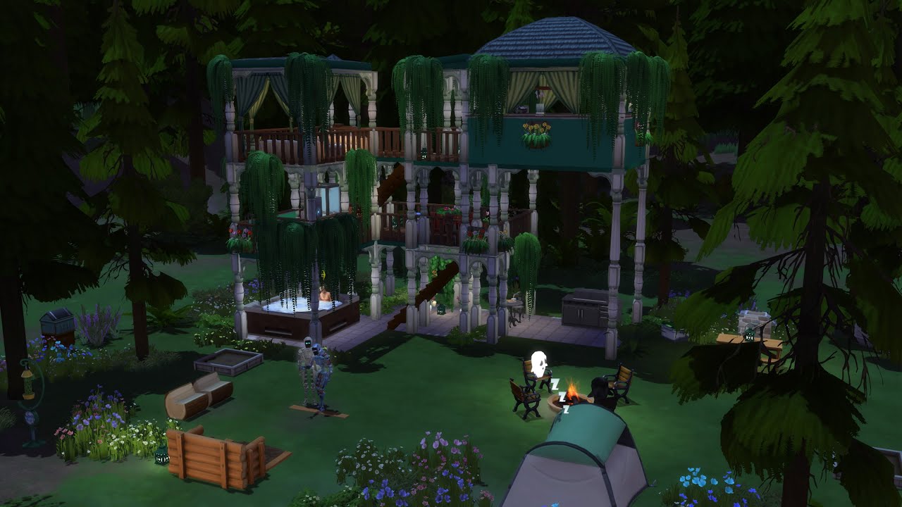 The Sims 4 Gallery Lots ep# 1900 Honeymoon Campground lf - YouTube
