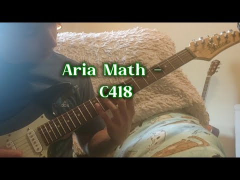Minecraft Aria Math on guitar, but lower - YouTube