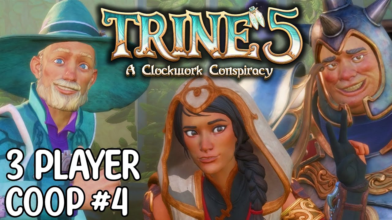 Crashing Our Own Party!? | Trine 5: A Clockwork Conspiracy 3 Player Coop Gameplay - YouTube