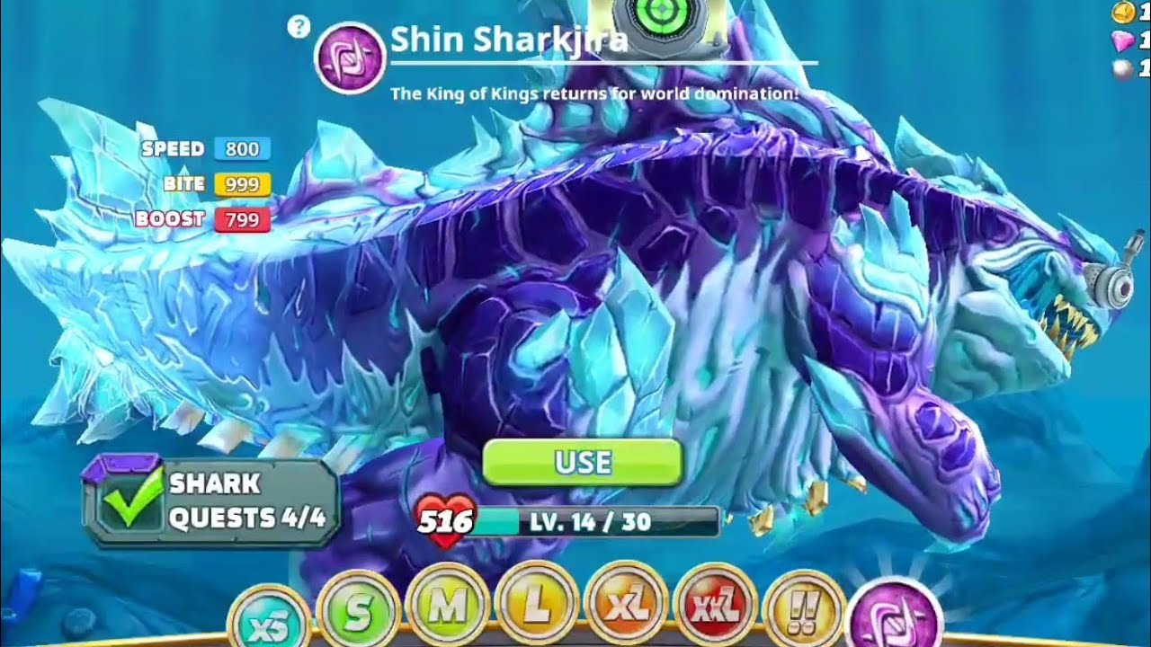 Shin Sharkjira | ARABIAN SEA | Hungry Shark World Gameplay - YouTube