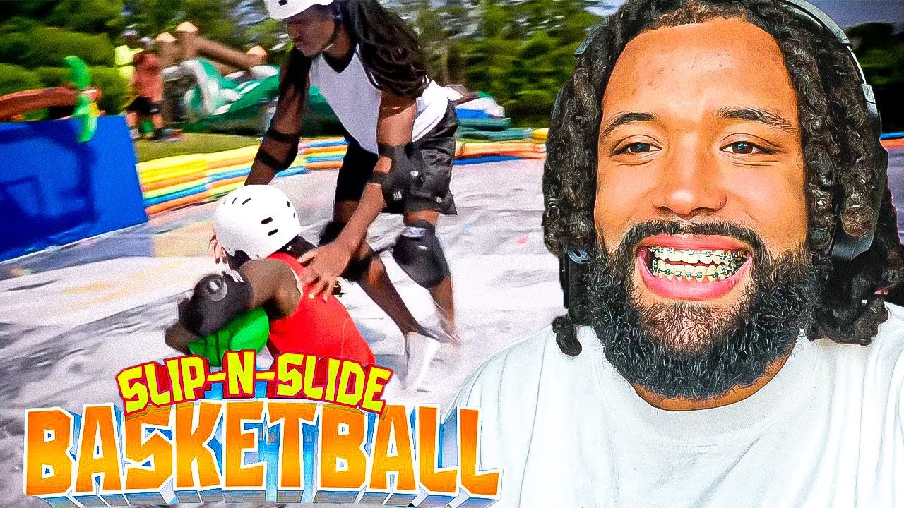 AMP Slip N' Slide Basketball was HILARIOUS 😂 - YouTube
