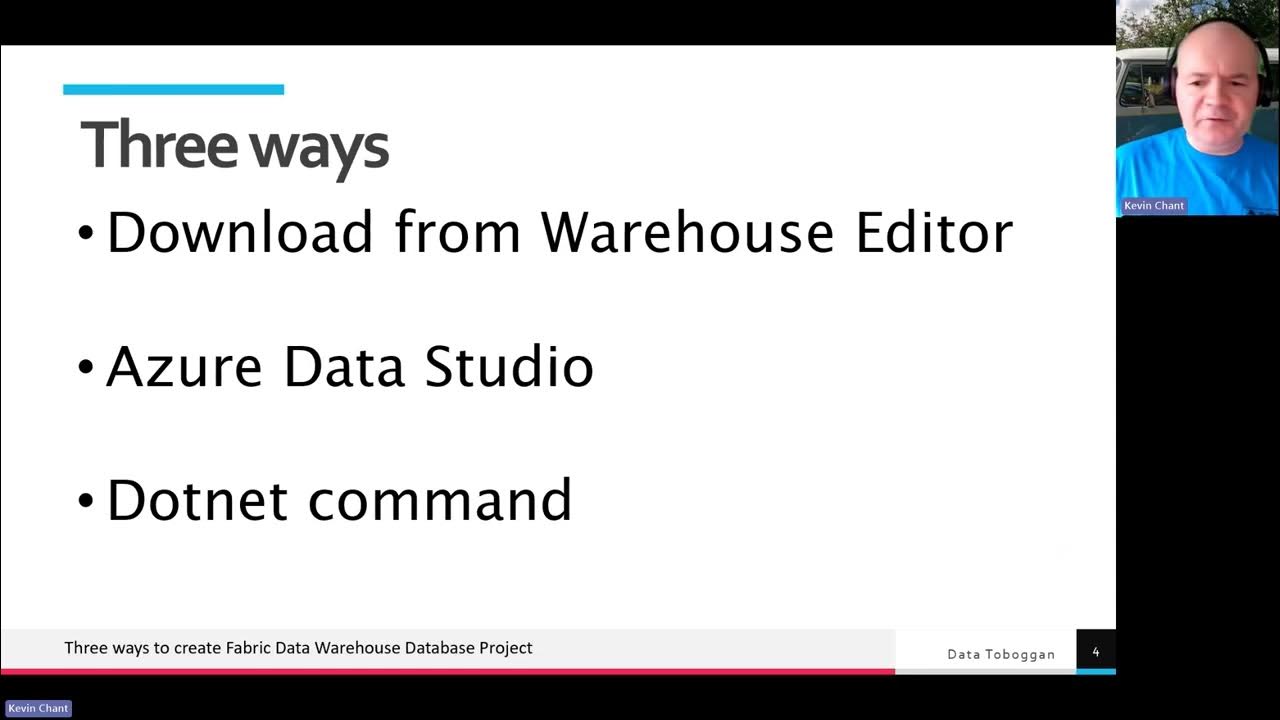 Three ways to create a Microsoft Fabric Data Warehouse Database Project - Kevin Chant - YouTube