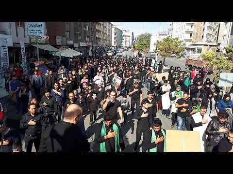 Iğdır aşura 2017 asri mezarlığa yürüyüş --heyderiyem heyderi la ilahe illahu