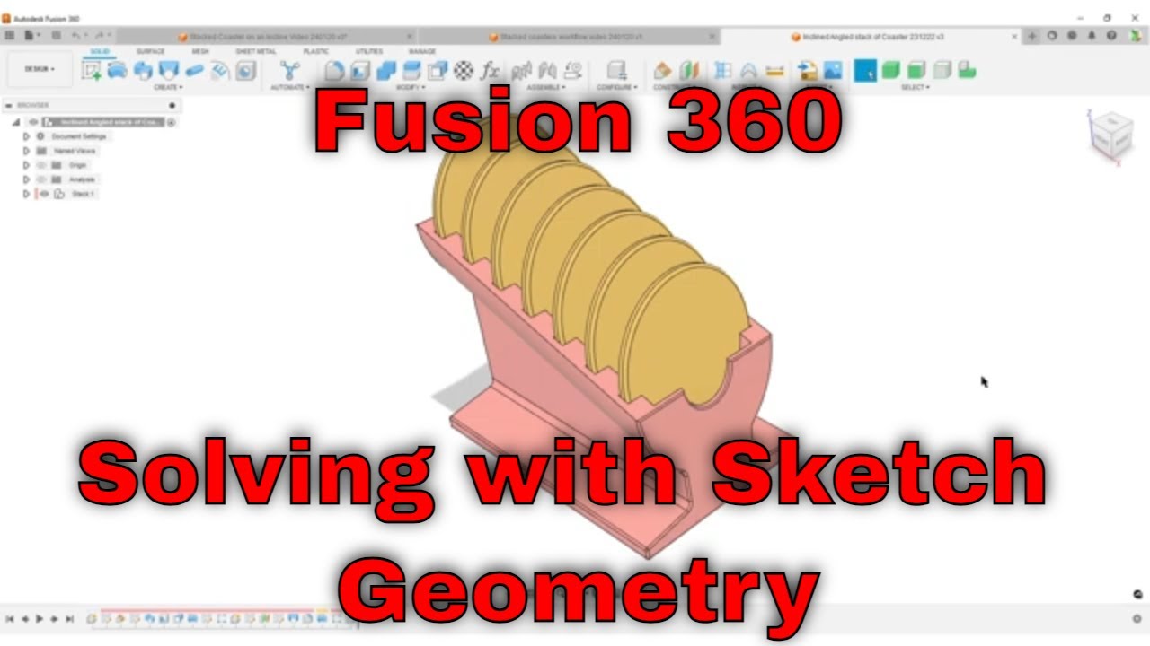 Stack of Coasters on an Incline - Solving geometry with a Sketch in ...