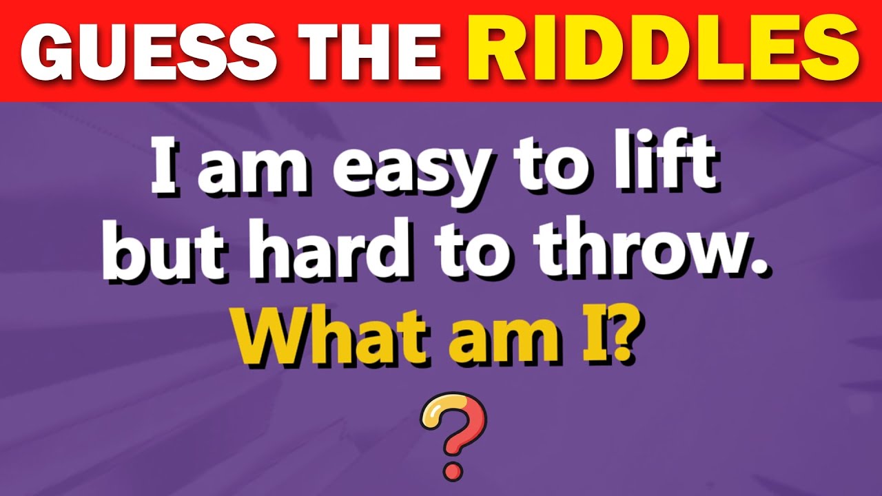 ONLY A GENIUS CAN SOLVE THESE RIDDLES - 🧠 Riddle Quiz - GUESS THE ...
