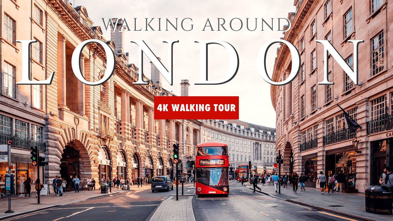 Walking Around LONDON Tour, UK 🇬🇧 Tour with Caption of Places ...
